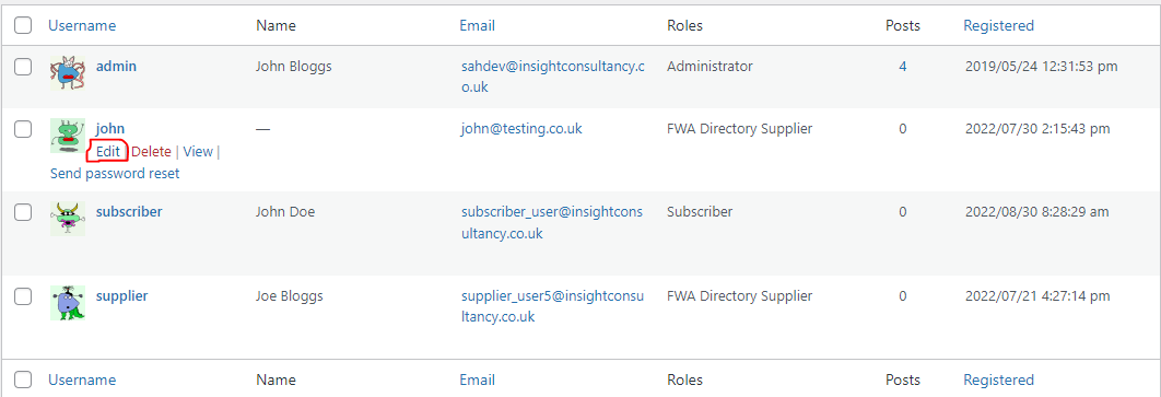 Admin Documentation - GSA